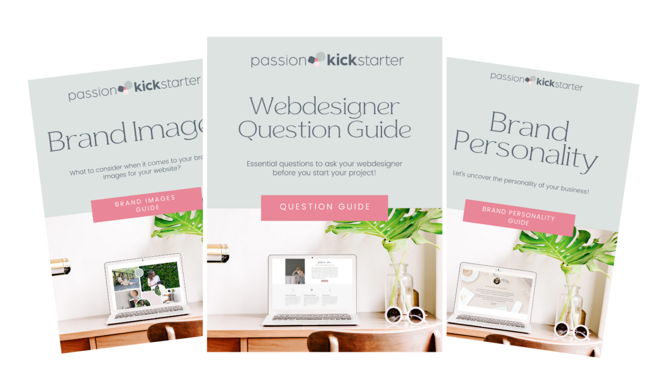 Website Project Prep pack - Passion Kick-Starter