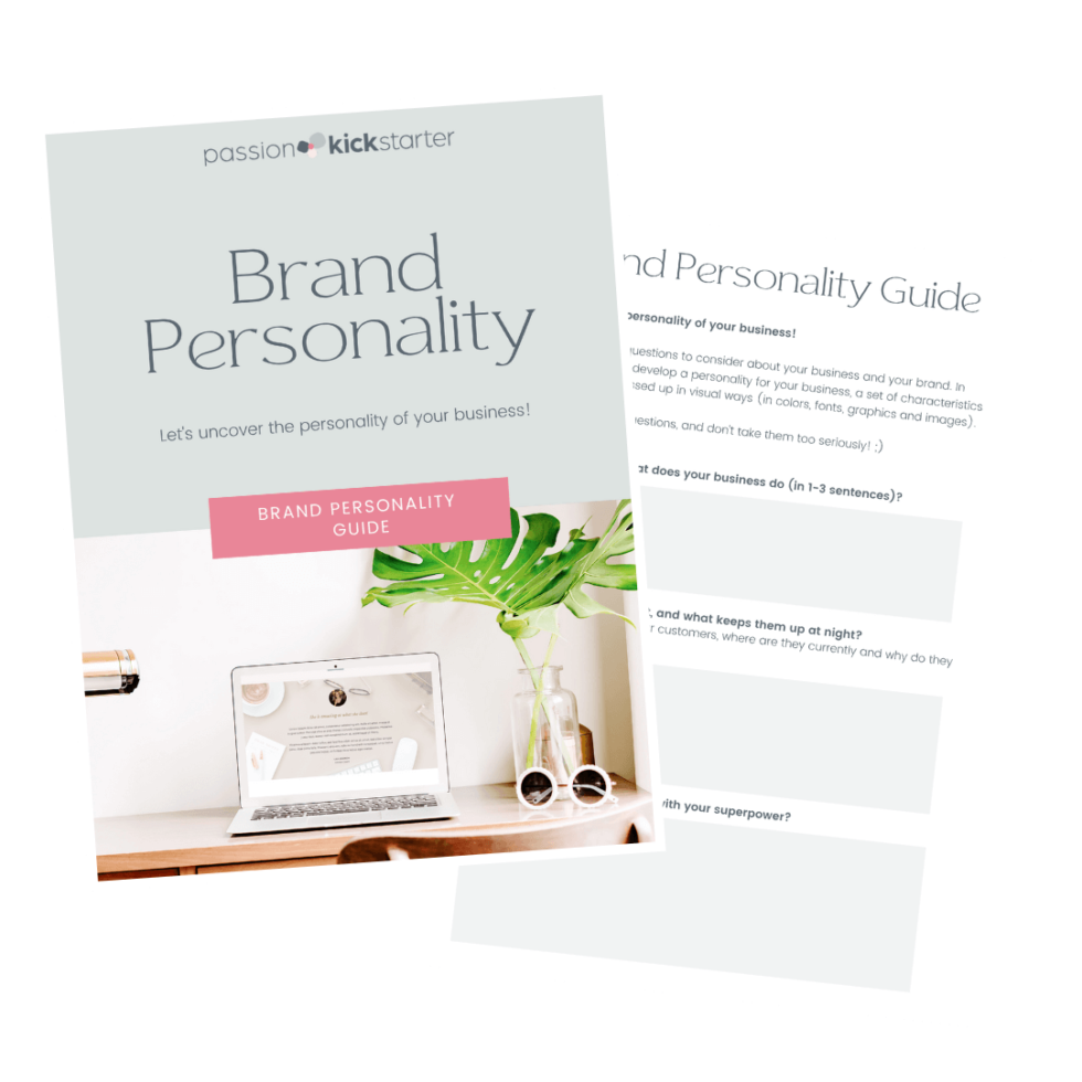 Website Project Prep pack - Passion Kick-Starter